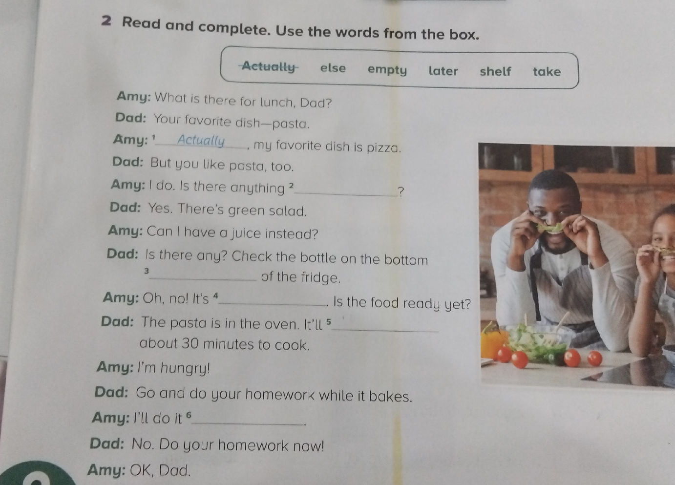 2 Read and complete. Use the words from the | StudyX