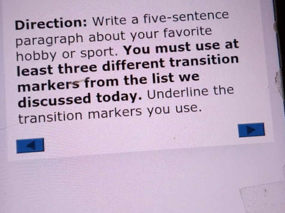 Direction: Write a five-sentence paragraph | StudyX