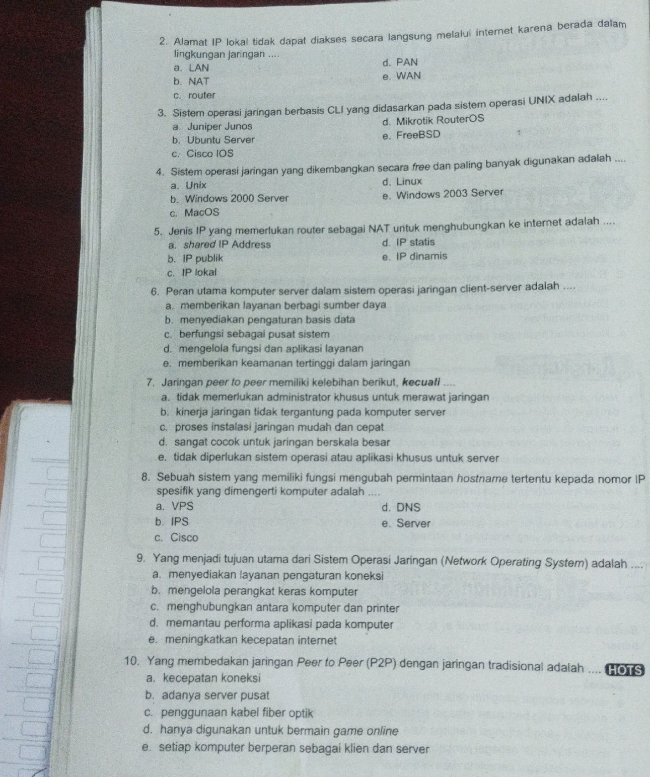 2. Alamat IP lokal tidak dapat diakses | StudyX