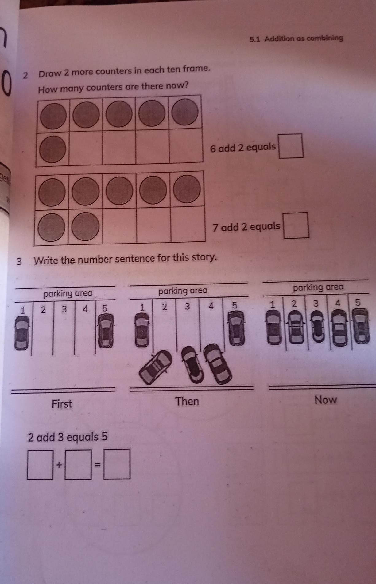 5.1 Addition as combining 2 Draw 2 more | StudyX