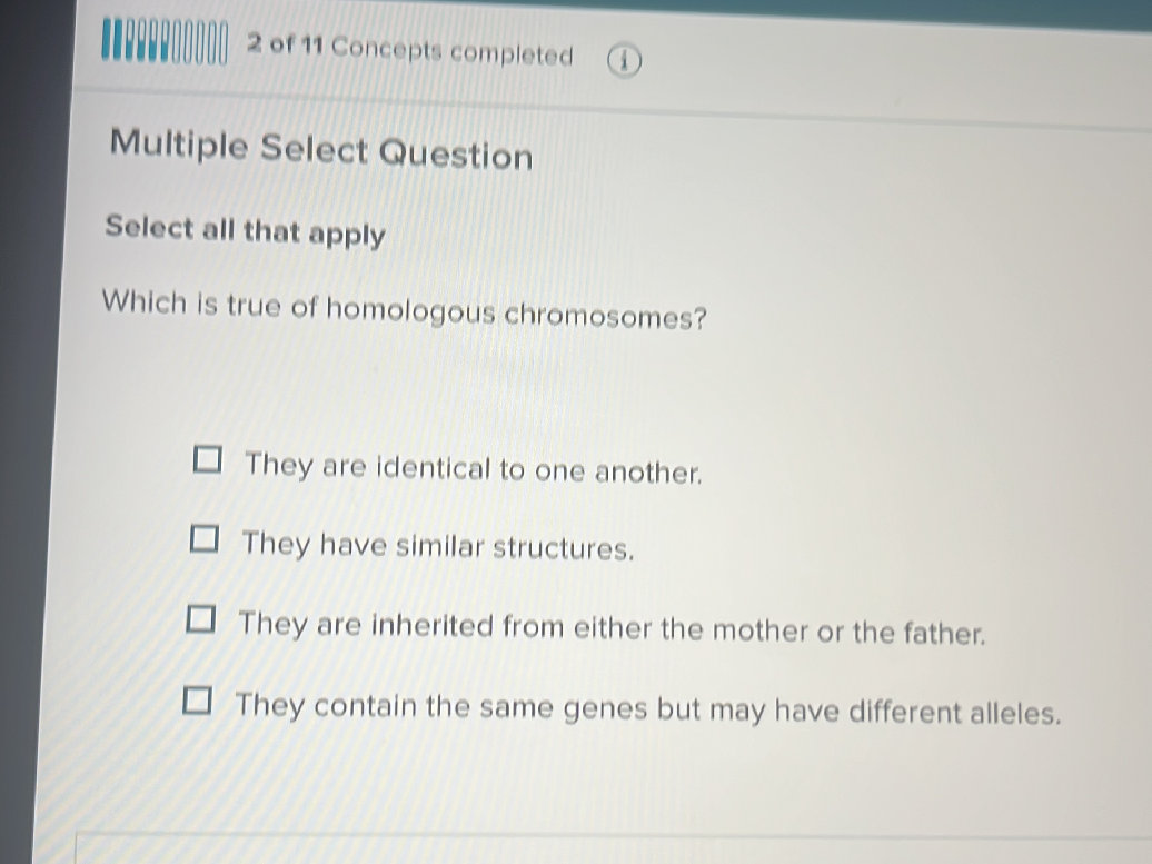 Multiple Select Question Select all that | StudyX