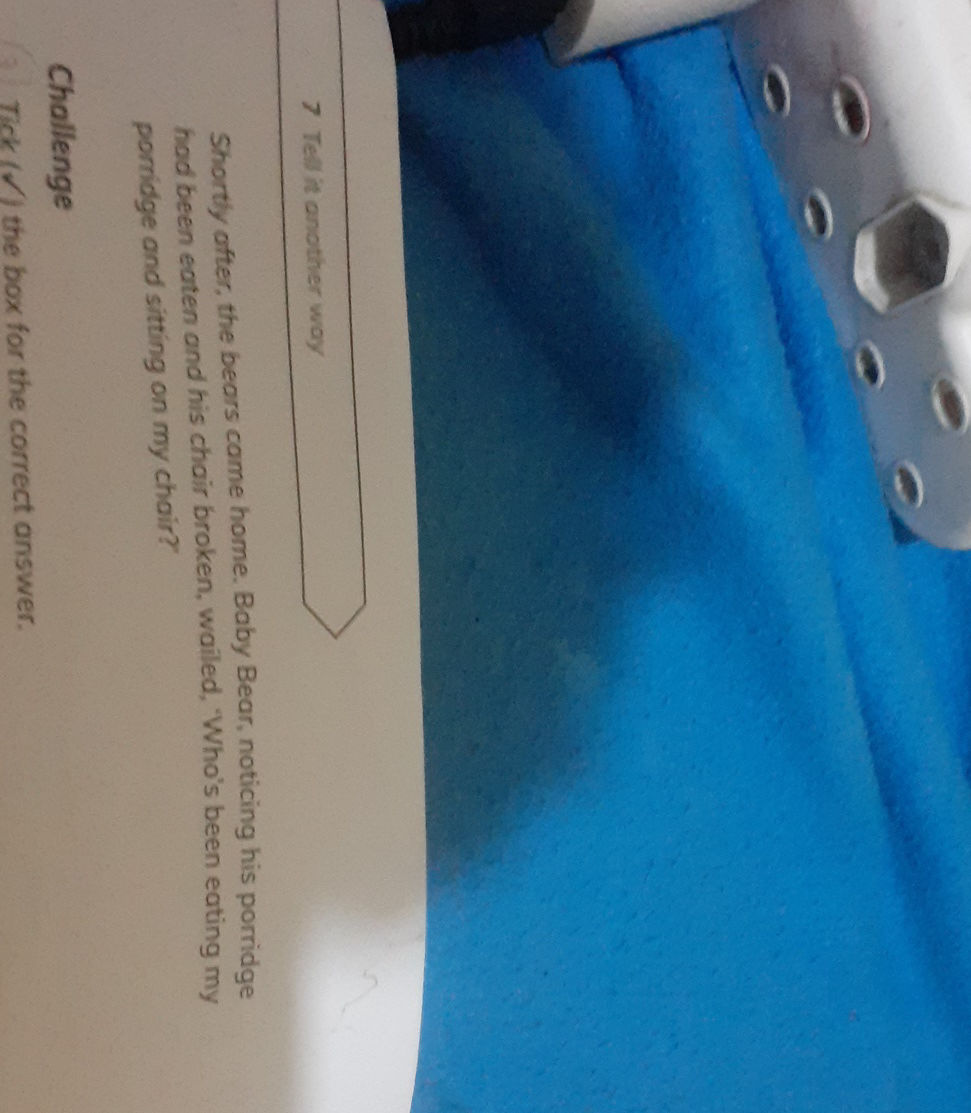 7 Tell it another way Shortly after, the | StudyX