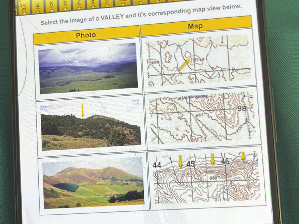 Select the image of a VALLEY and it's