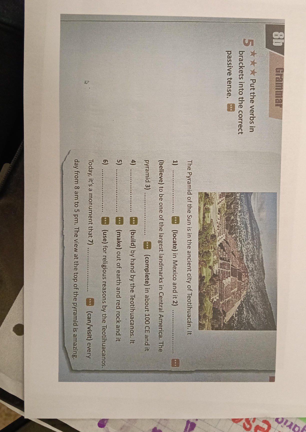 8b Grammar 5 ★★★ Put the verbs in brackets | StudyX