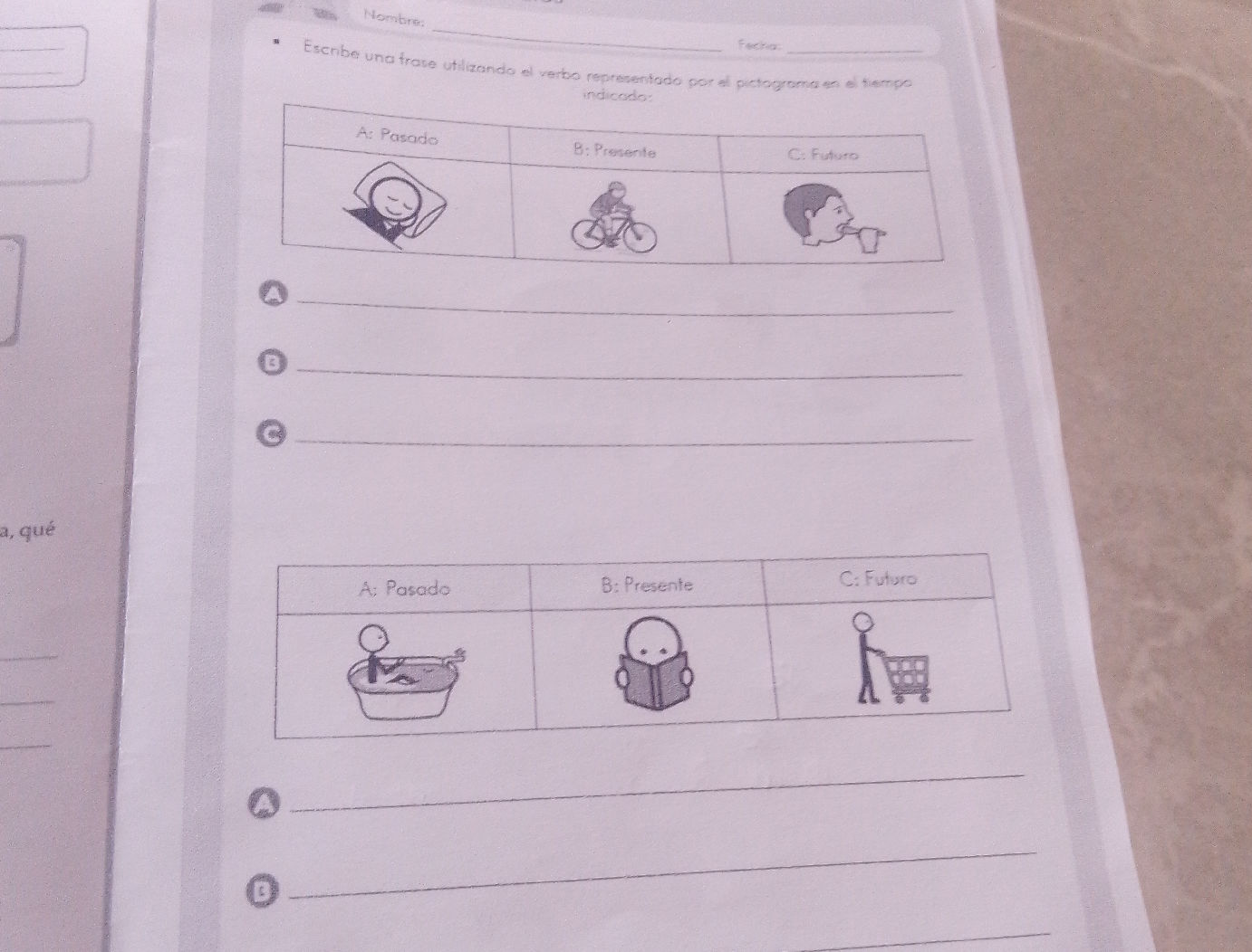 Escribe una frase utilizando el verbo | StudyX