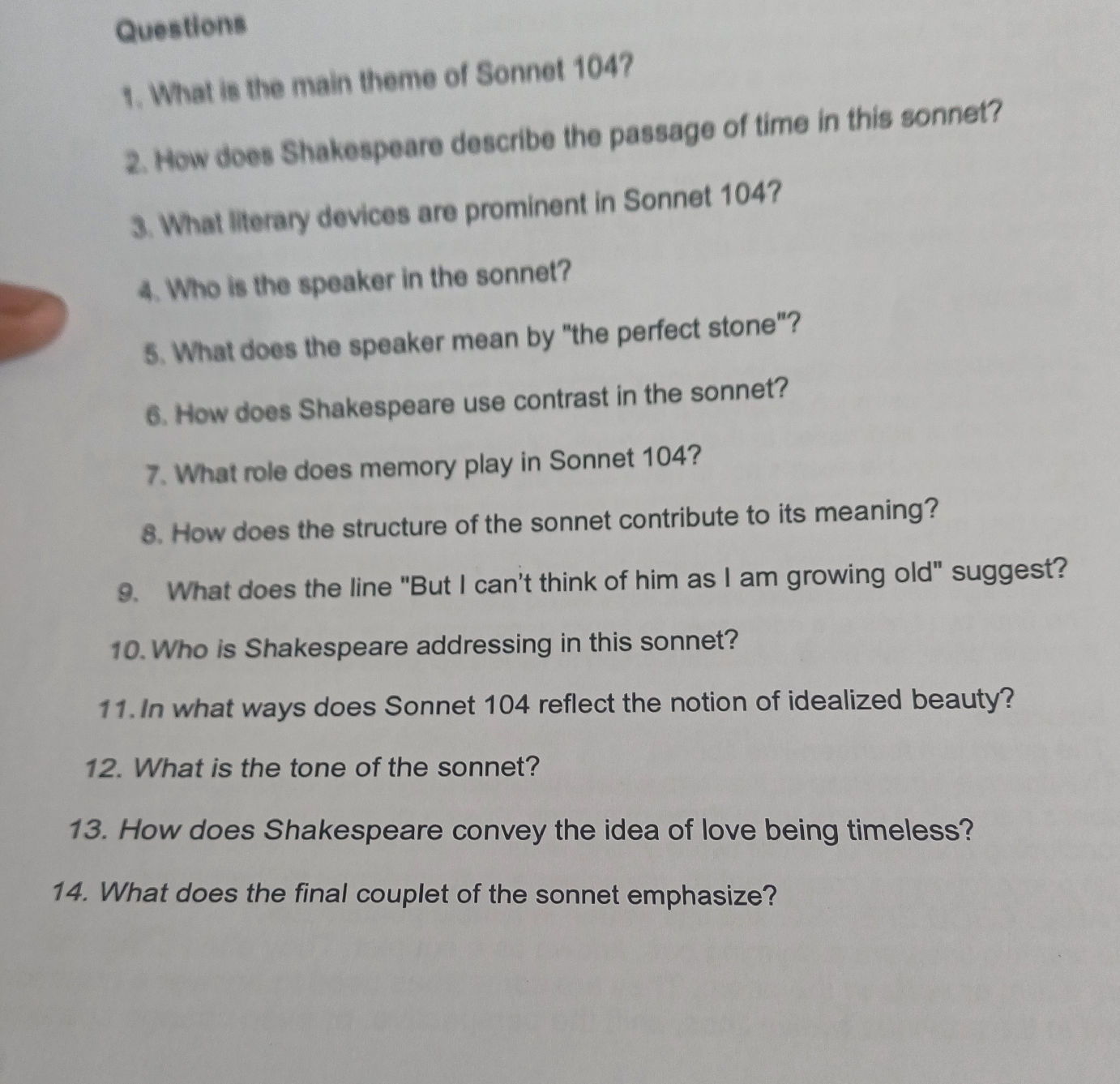 Questions 1. What is the main theme of | StudyX