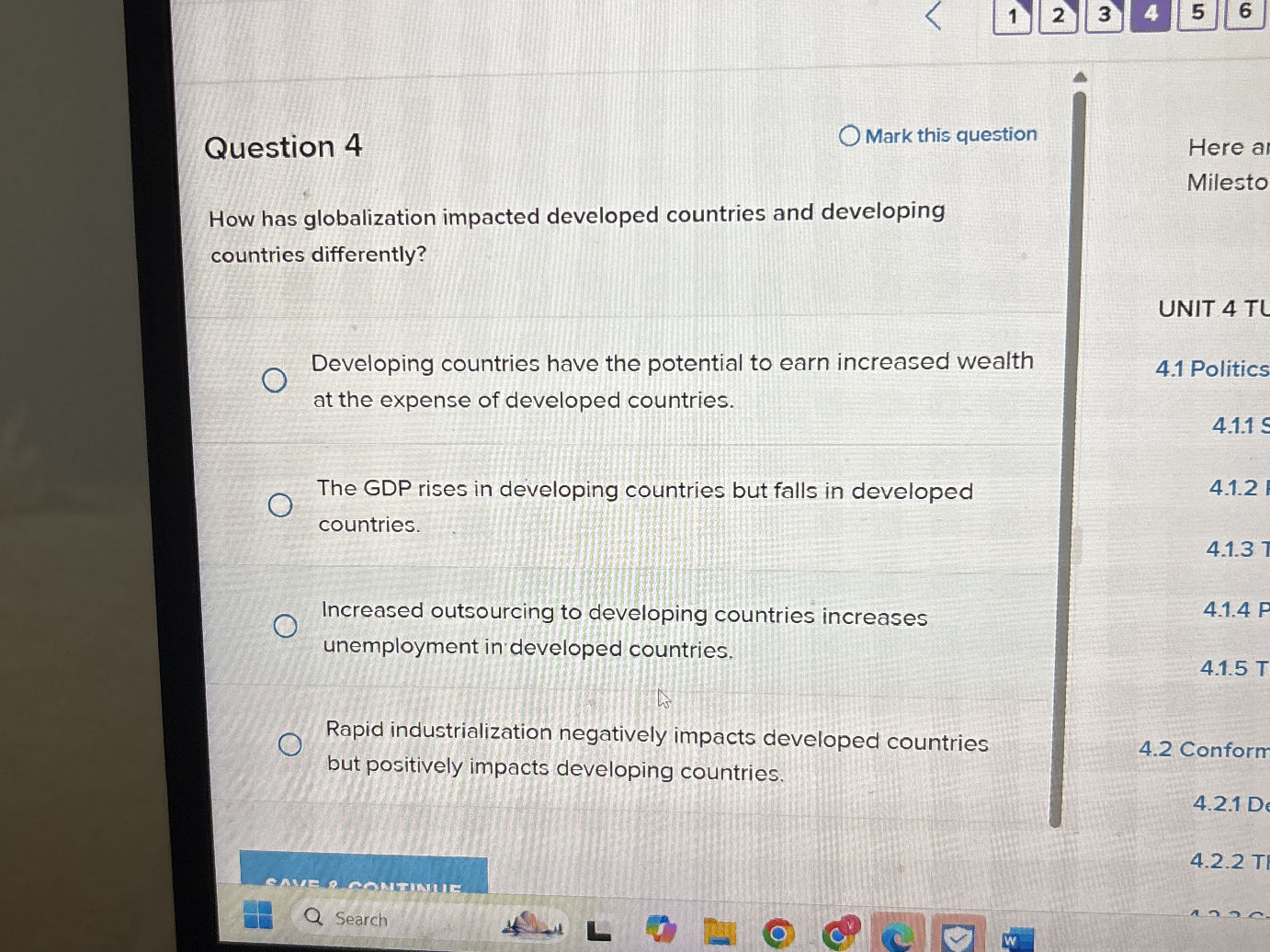 Question 4 How has globalization impacted | StudyX