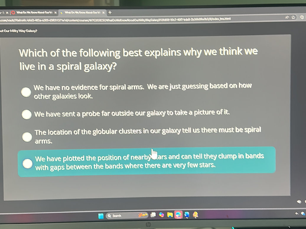 Which of the following best explains why we | StudyX