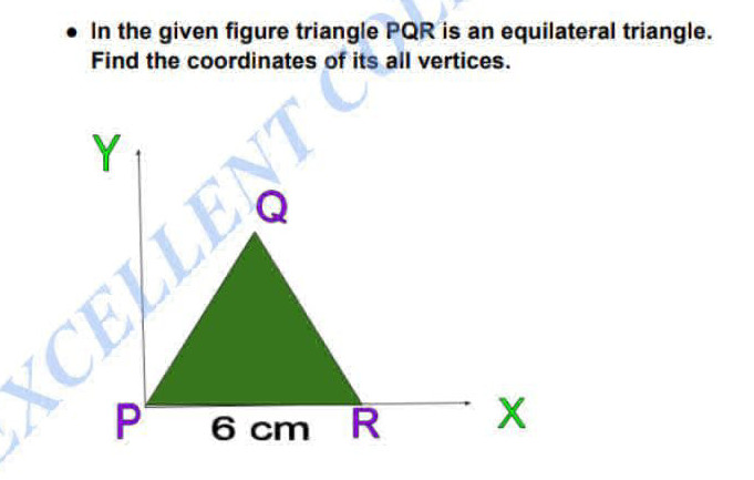 In the given figure triangle PQR is an | StudyX