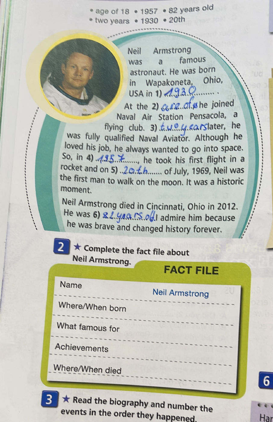 Neil Armstrong was a famous astronaut. He | StudyX