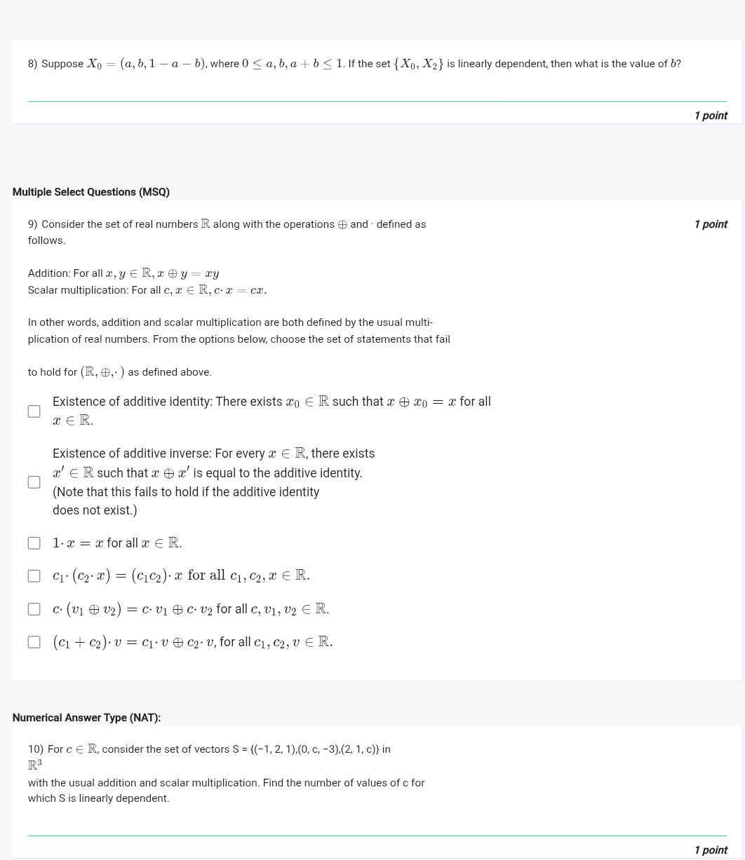 Multiple Select Questions (MSQ) Consider | StudyX