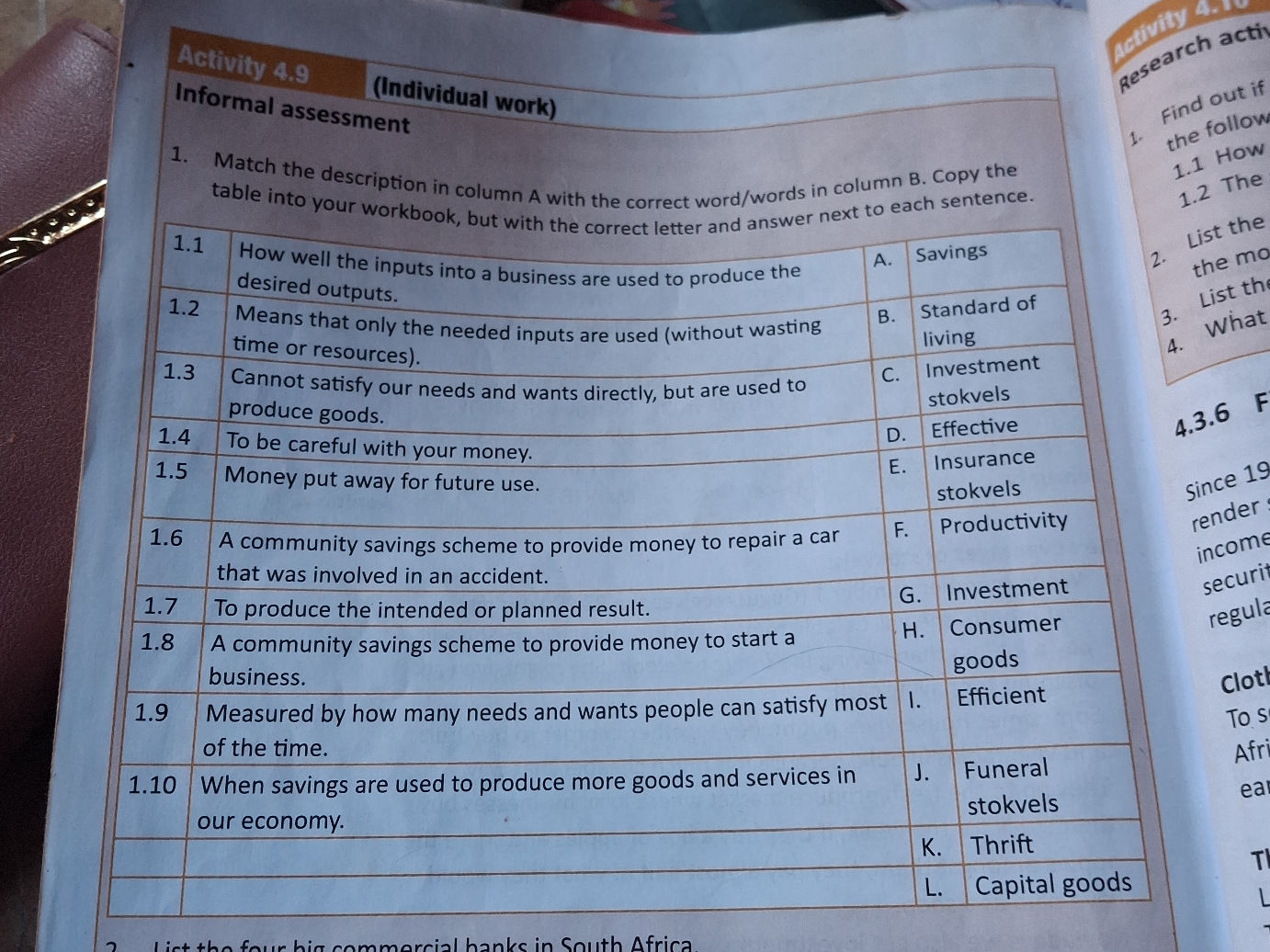 Activity 4.9 (Individual work) Informal | StudyX