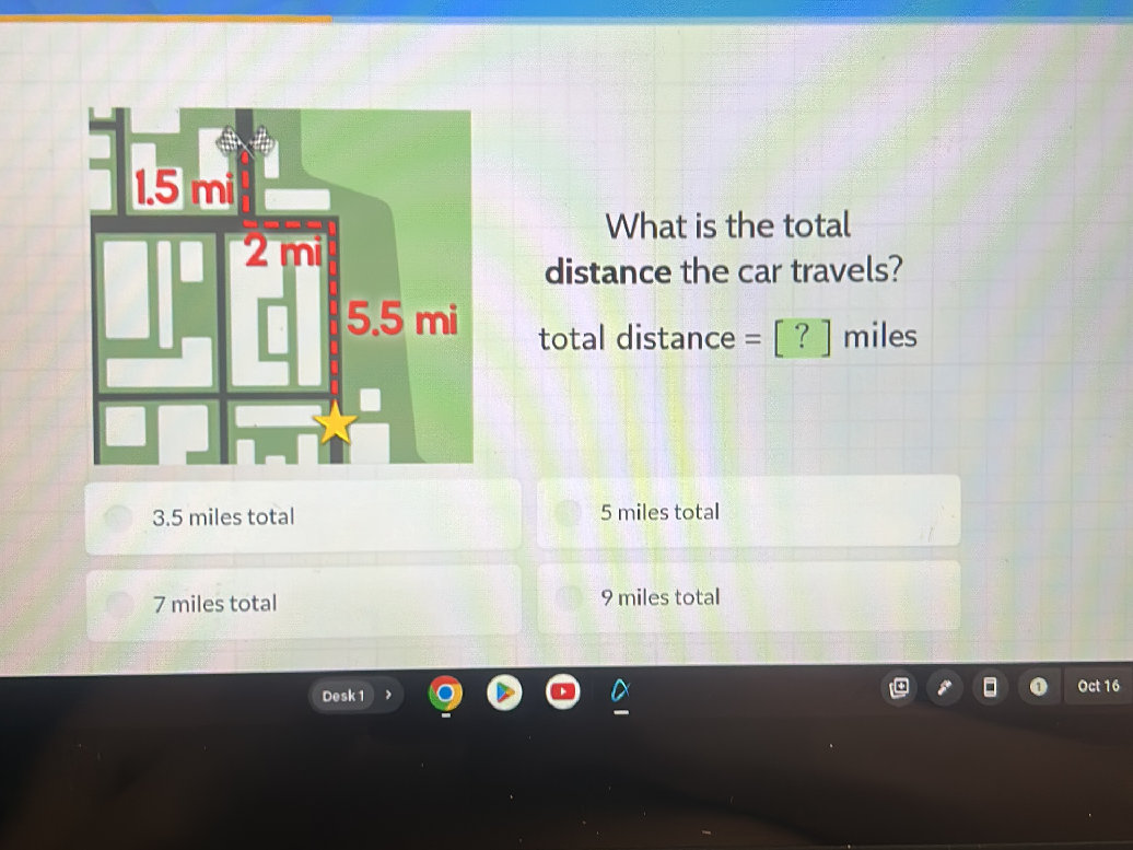 What is the total distance the car travels? | StudyX