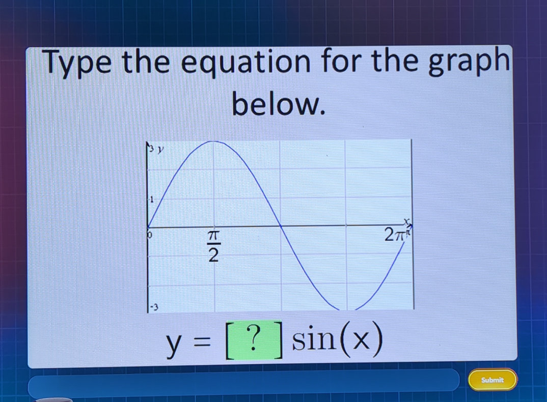 Type the equation for the graph below. $y = | StudyX