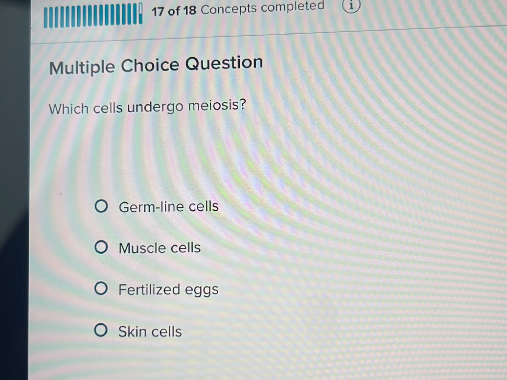 Multiple Choice Question Which cells | StudyX
