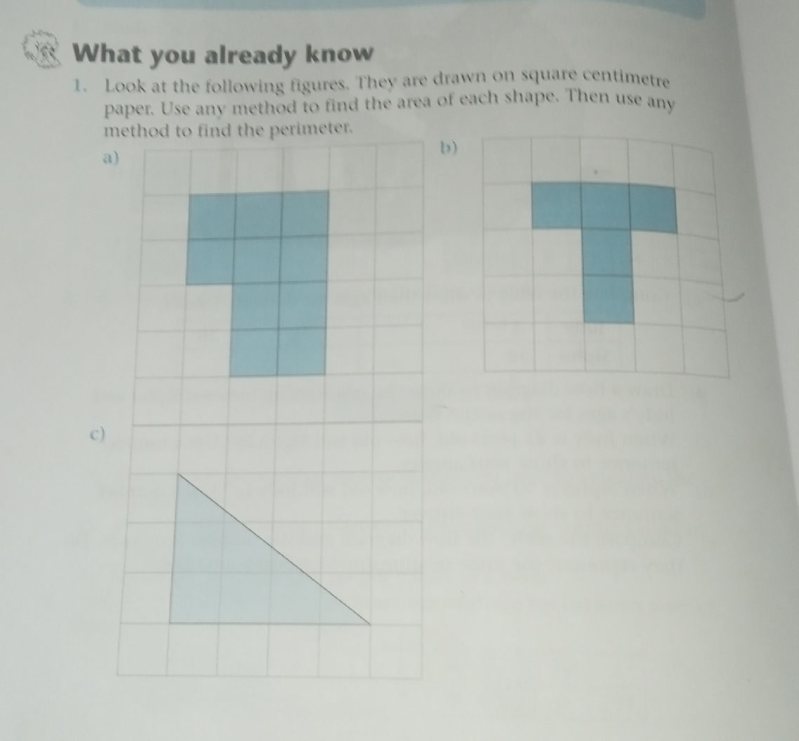 What you already know 1. Look at the | StudyX