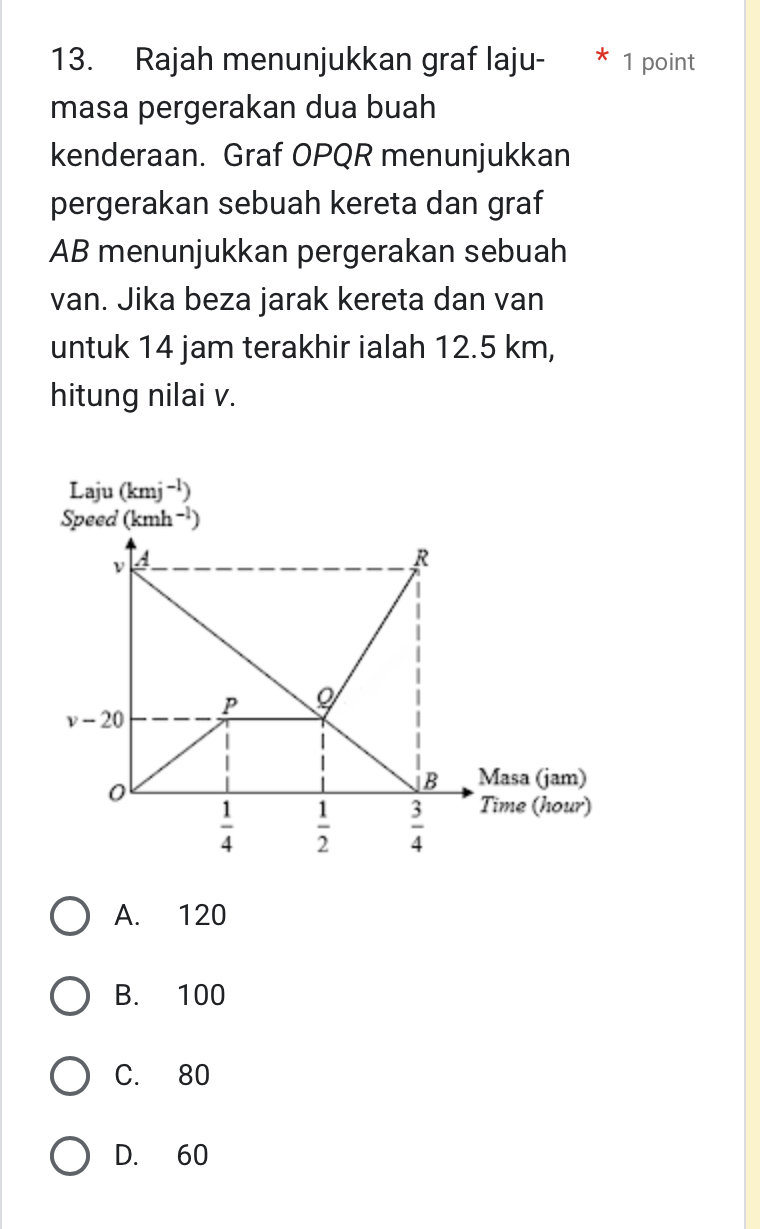 13. Rajah menunjukkan graf laju-masa | StudyX