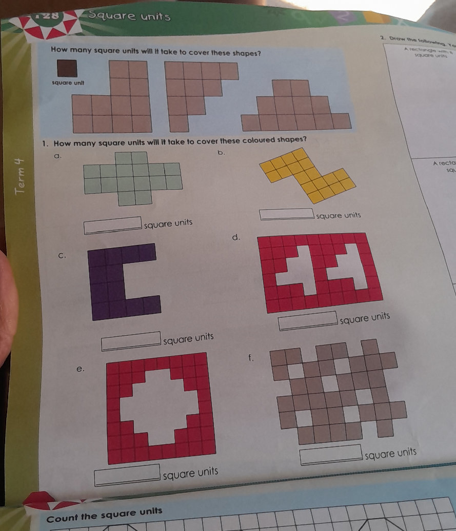 How many square units will it take to cover | StudyX