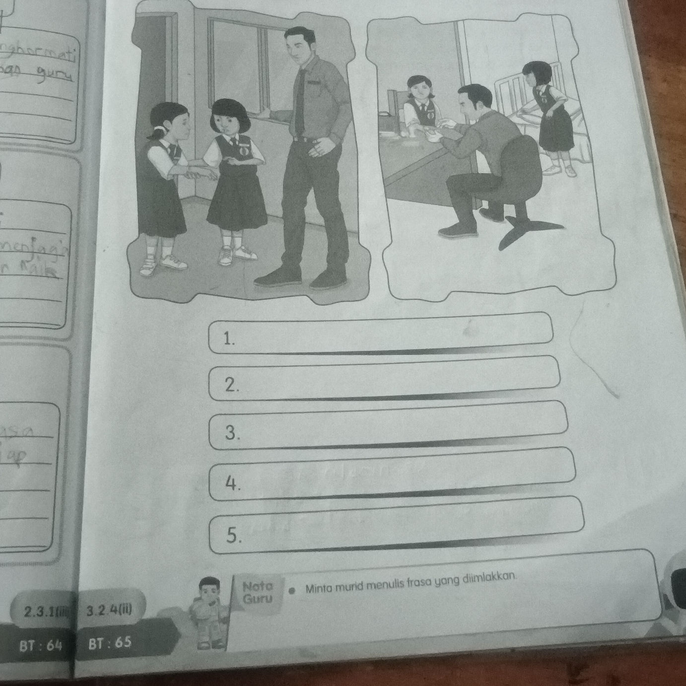nghormati as guru menjaga 1. 2. 3. 4. | StudyX