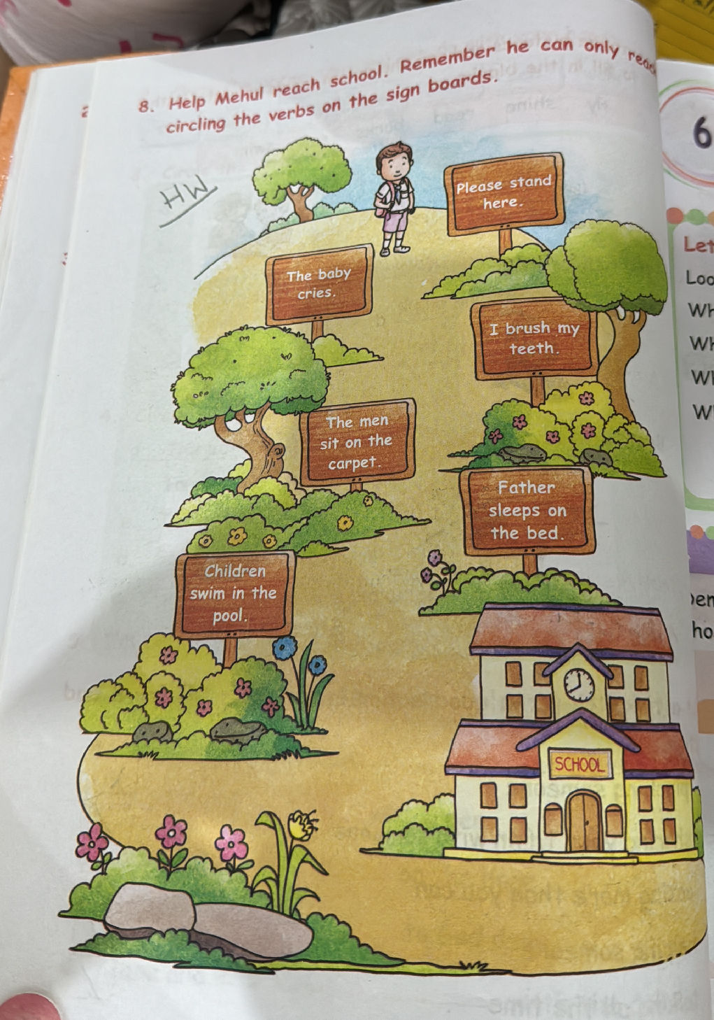 8. Help Mehul reach school. Remember he can | StudyX