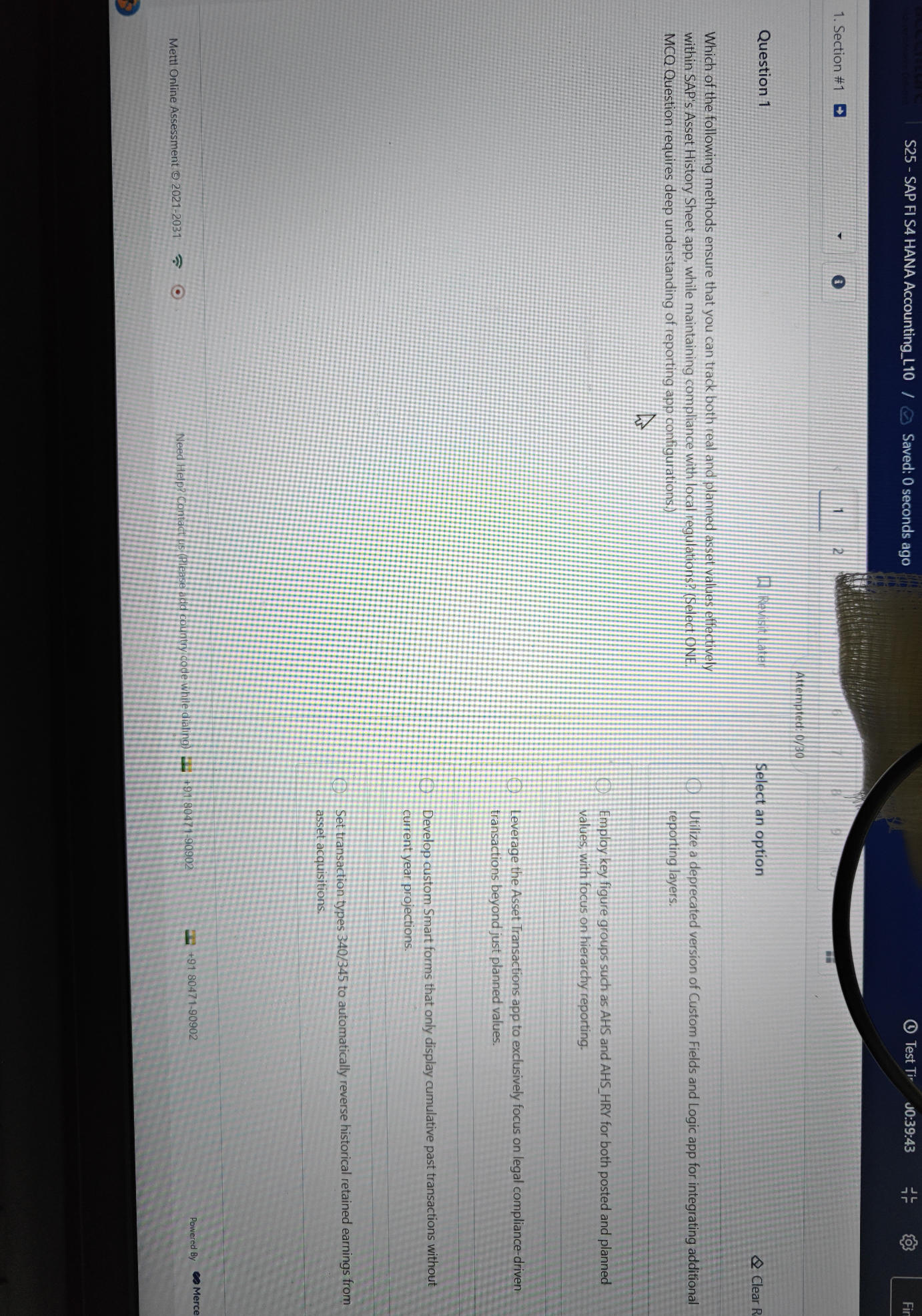 Question 1 Which of the following methods | StudyX