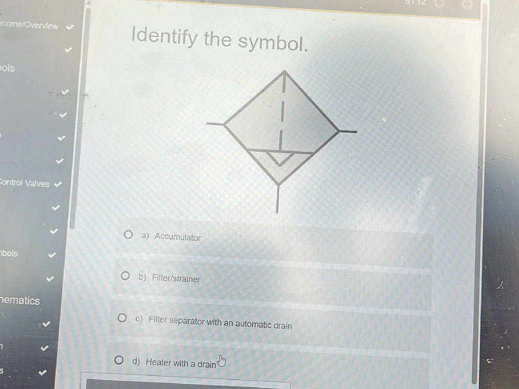 Identify the symbol. (Image of a | StudyX