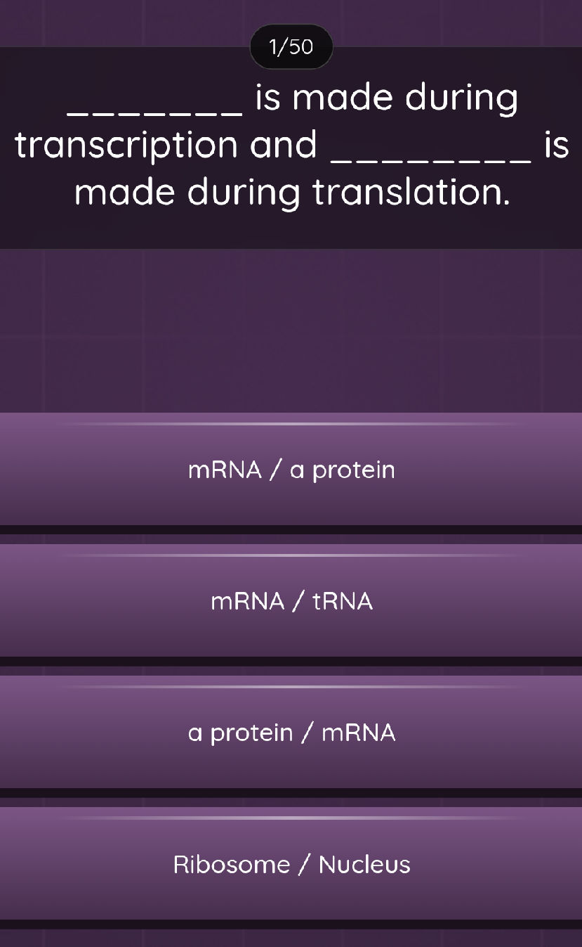 is made during transcription and | StudyX