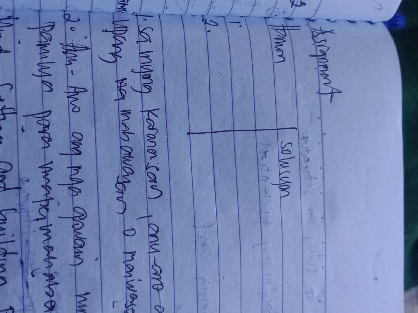 Assignment | Tapon | Solusyon | | :--- | | StudyX