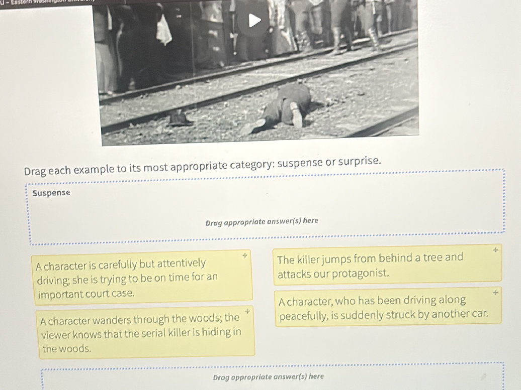 Drag each example to its most appropriate | StudyX