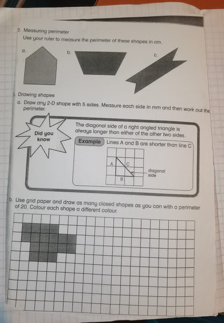 3. Measuring perimeter Use your ruler to | StudyX