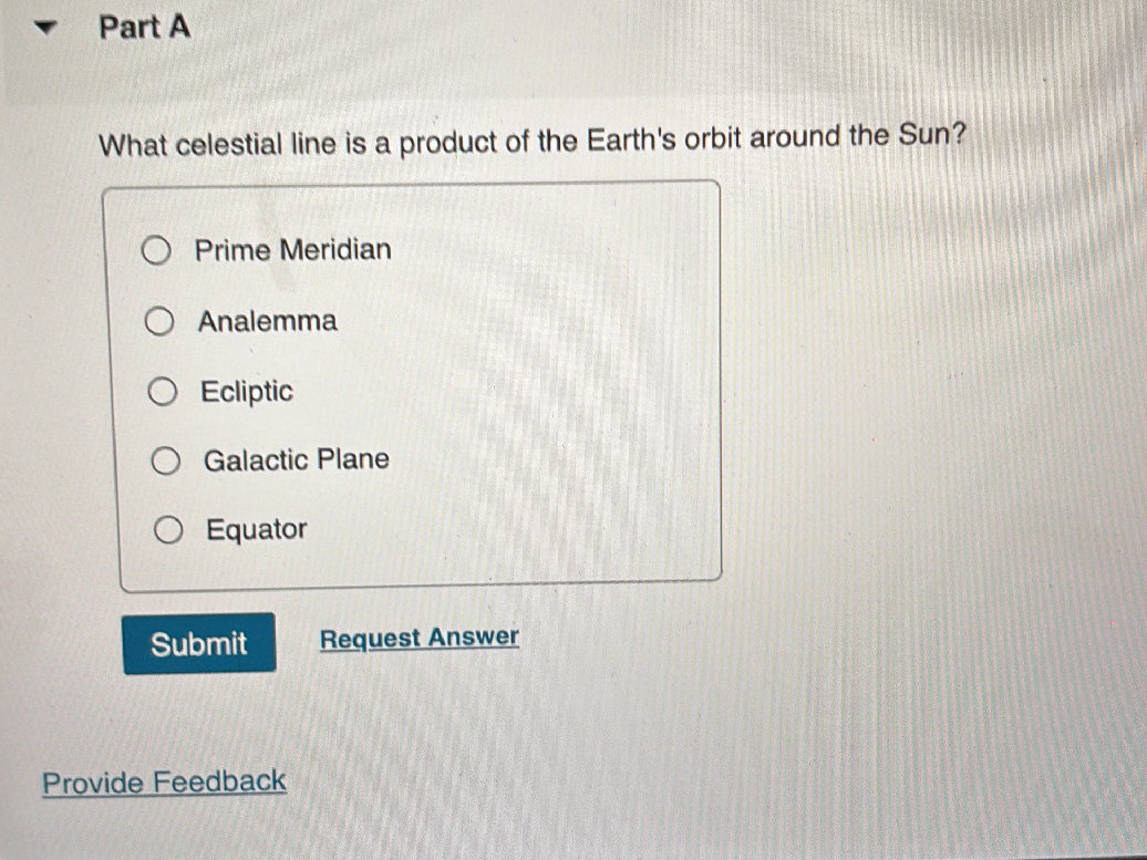 What celestial line is a product of the | StudyX