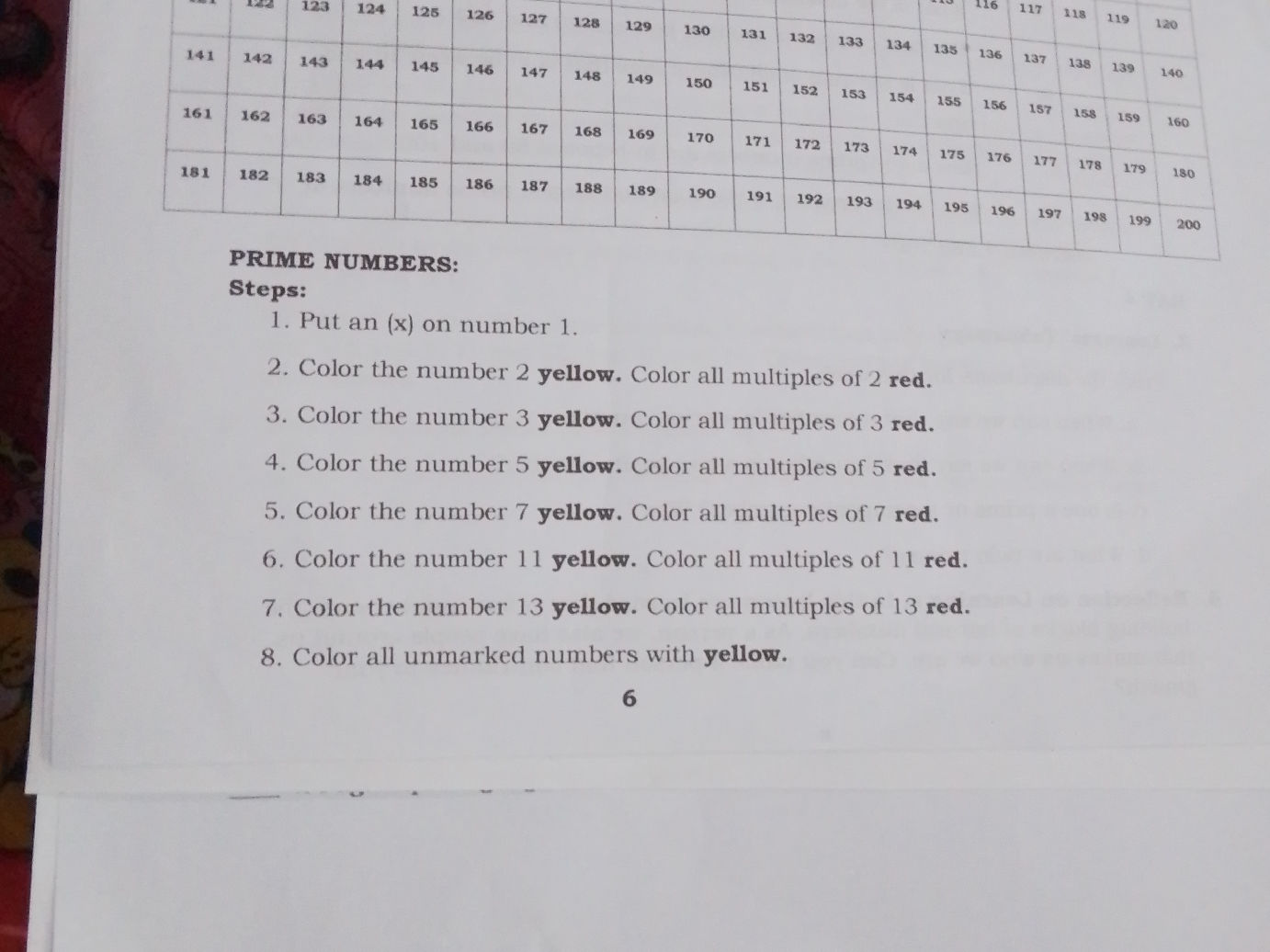 The image contains a grid of numbers from 1 | StudyX