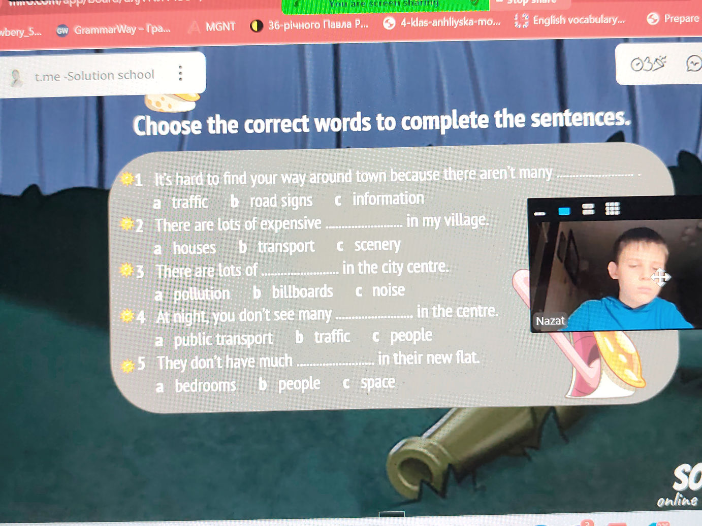 Choose the correct words to complete the | StudyX
