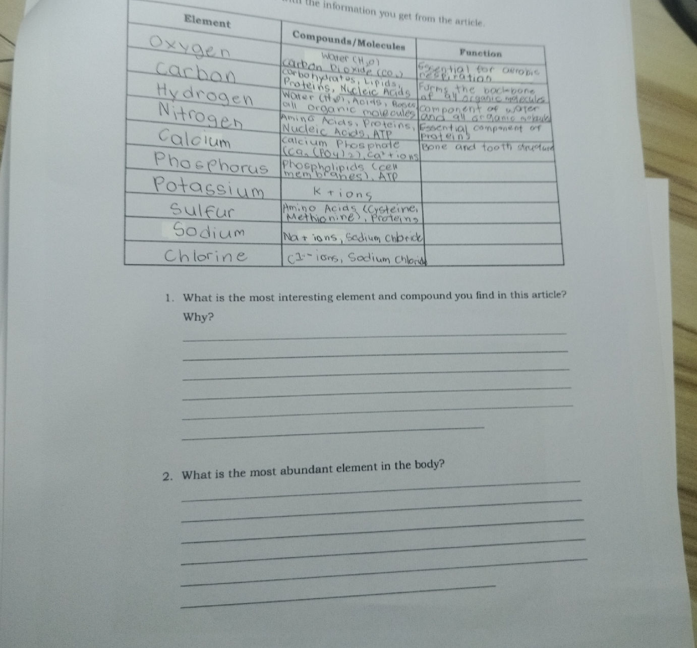 With the information you get from the | StudyX