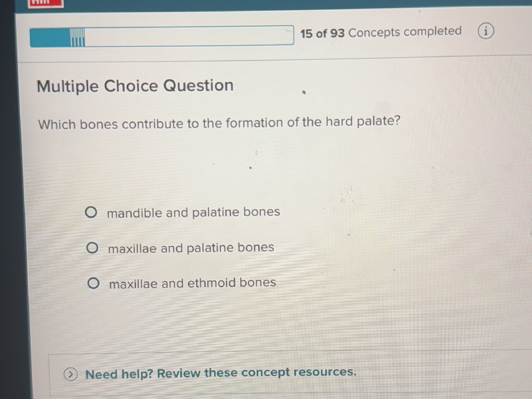 Multiple Choice Question Which bones | StudyX