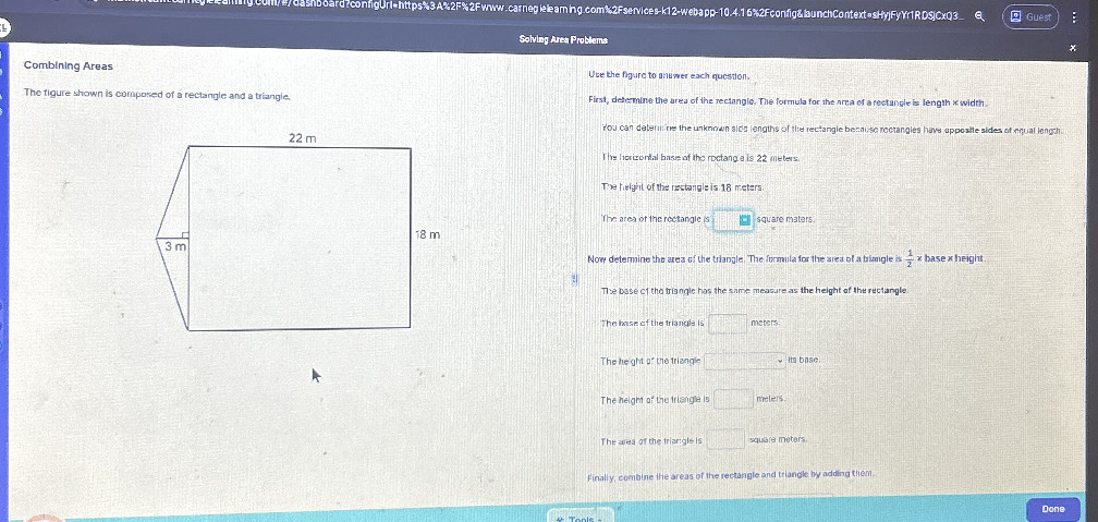 The figure shown is composed of a rectangle | StudyX