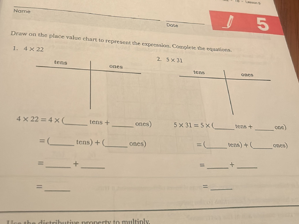 Draw on the place value chart to represent | StudyX