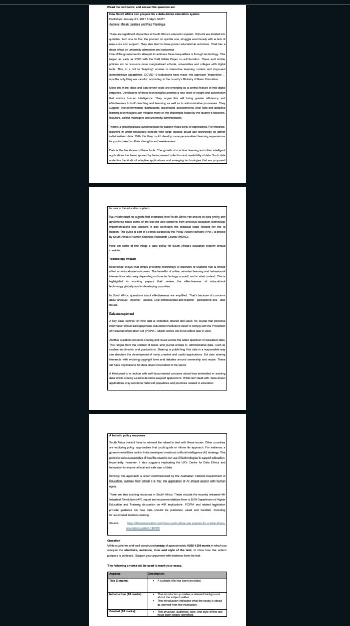Write a coherent and well-constructed essay | StudyX