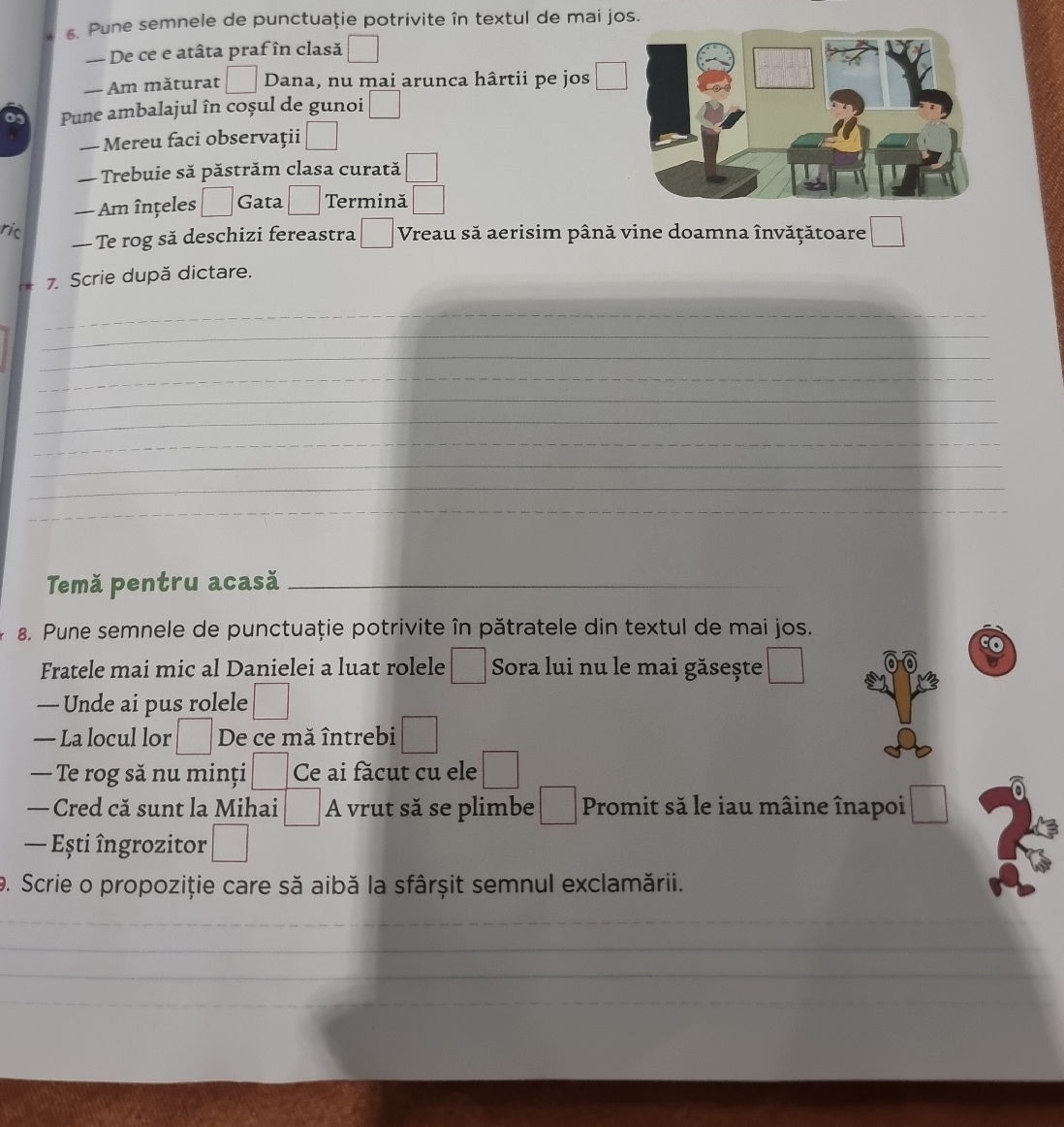 8. Pune semnele de punctuație potrivite în | StudyX