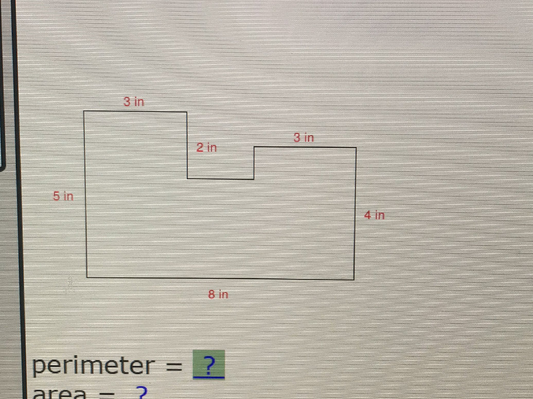 Find the perimeter and area of the composite | StudyX