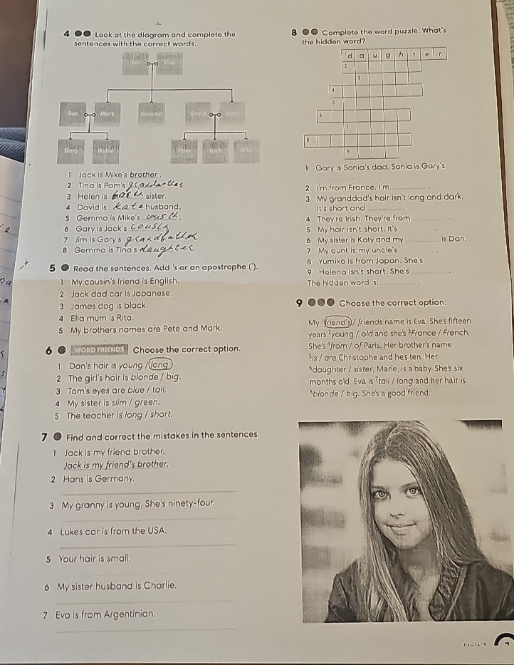 Look at the diagram and complete the | StudyX