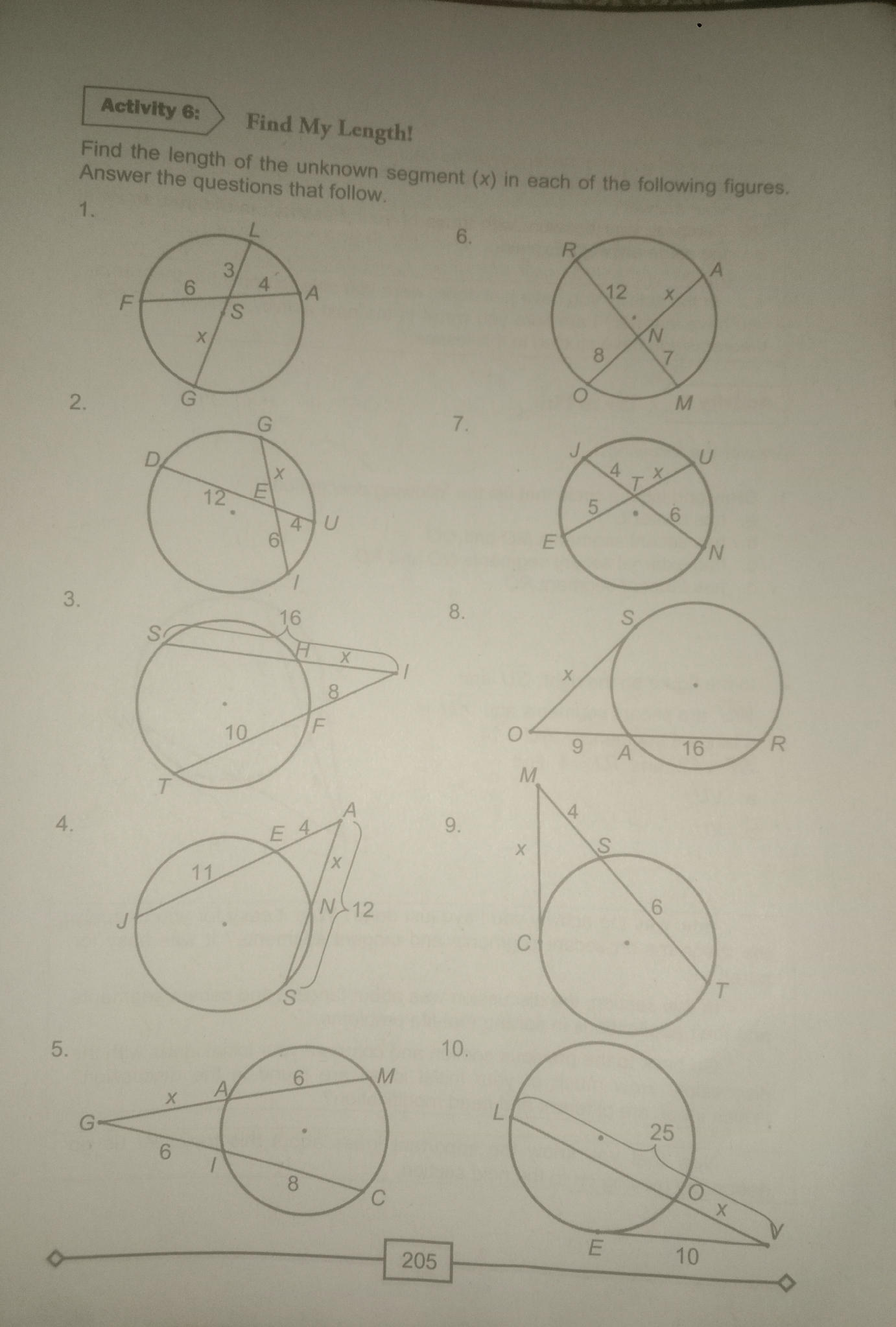 2. [Diagram showing two intersecting chords | StudyX