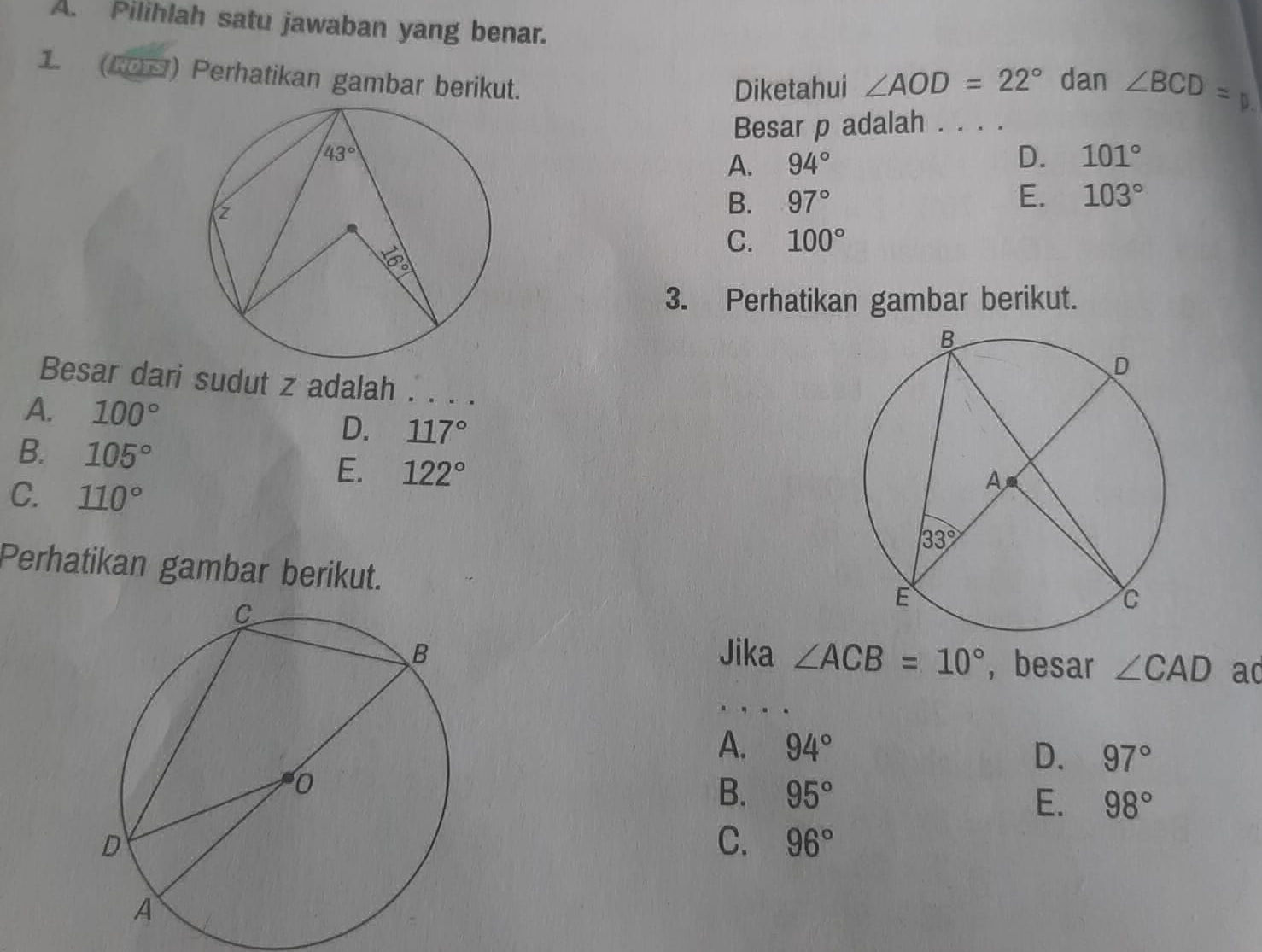Perhatikan gambar berikut. [Diagram showing | StudyX