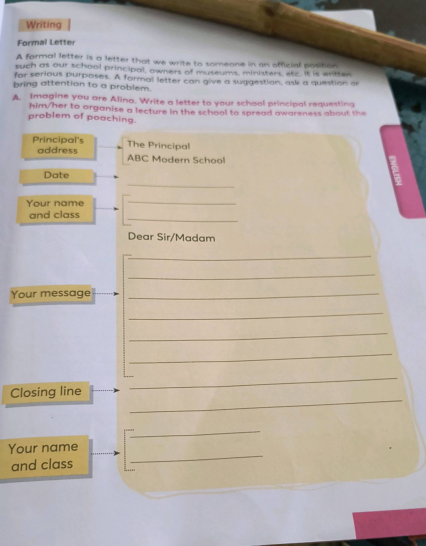 Writing Formal Letter A formal letter is a | StudyX