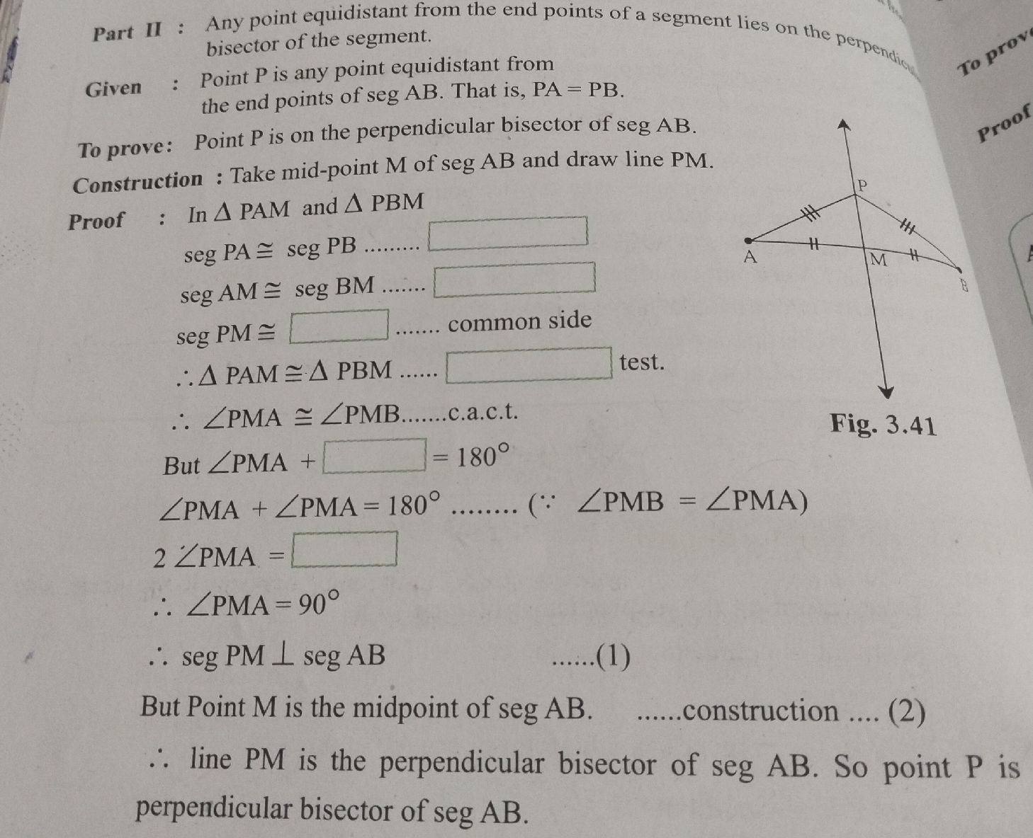 Part II : Any point equidistant from the end | StudyX