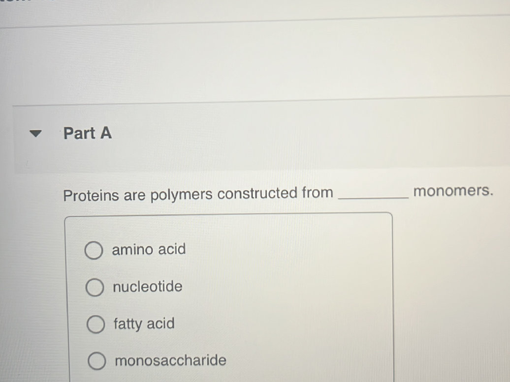 Part A Proteins are polymers constructed | StudyX
