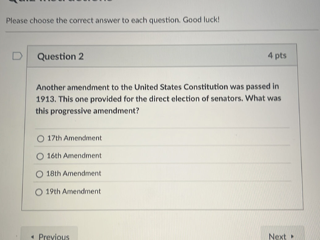 Another amendment to the United States | StudyX