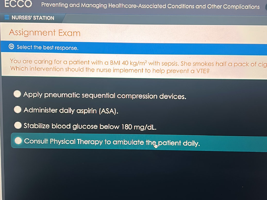 Select the best response. You are caring | StudyX
