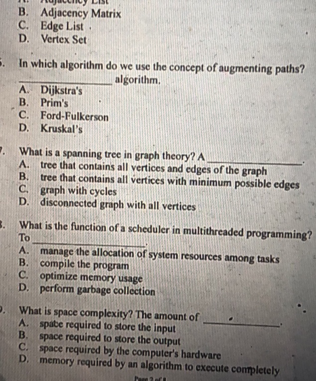 5. In which algorithm do we use the concept | StudyX