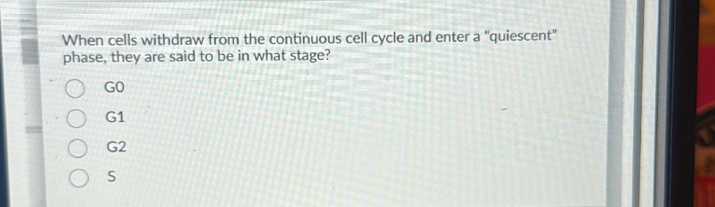When cells withdraw from the continuous cell | StudyX